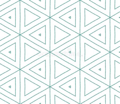 Arabesque Hand Drawn Pattern Turquoise Stock Image Image Of