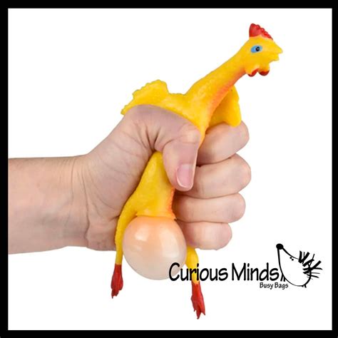 New Large 7 Egg Laying Stretchy Rubber Chicken That Lays An Egg S