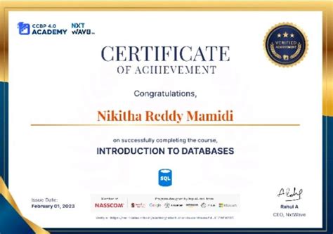 Nikitha Reddy On Linkedin Sql Databases