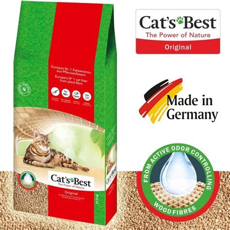 Наполнитель Cats Best Original комкующийся древесный без запаха 40л/17 ...
