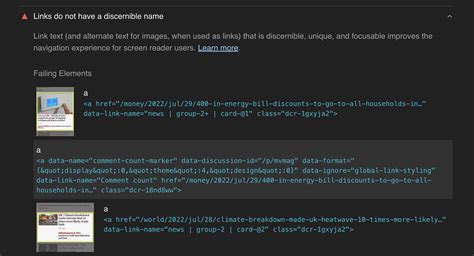 Cards Links Dont Have Labels · Issue 5547 · Guardiandotcom Rendering