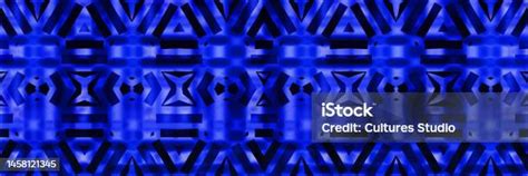 민족 배경 로얄 블루와 네이비 블루 색상 그래픽 디자인 기하학적 및 질감 패턴 그림 0명에 대한 스톡 벡터 아트 및 기타 이미지 0명 감청색 검은색 Istock