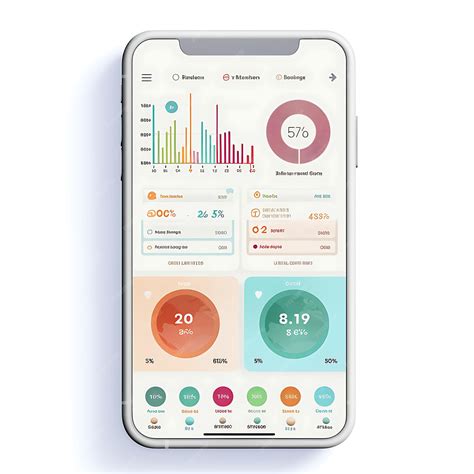 Premium Photo Mobile App Layout Design Of All In One Health Dashboard