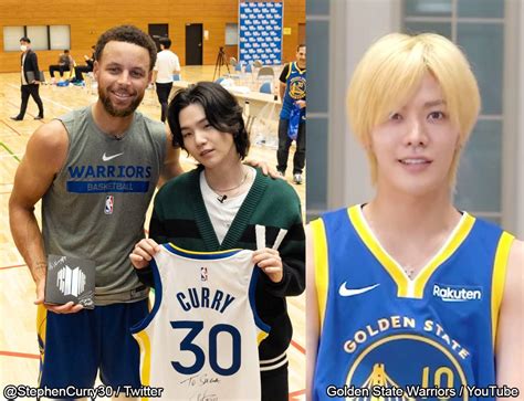 来日中bts シュガ、なんと東京で米人気バスケ選手ステフィン・カリーらと対面！ ほのぼのした空気感にほっこり・・ Nct ユウタもsnsに登場
