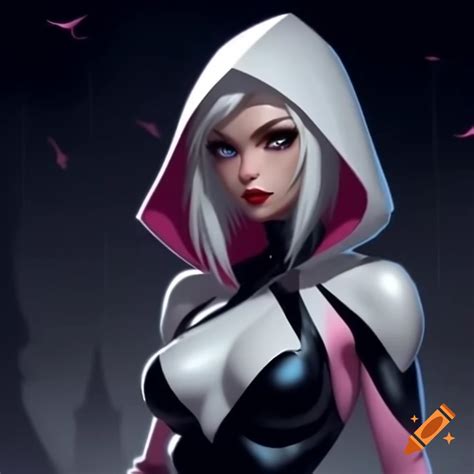 Gwen Stacy Character Design With Goth Elements In Comic Style On Craiyon