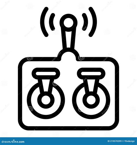 Drone Controller Icon Outline Style Stock Vector Illustration Of