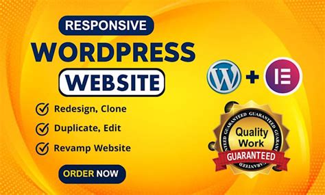 Design Redesign Clone Duplicate Revamp Website Using Elementor Pro