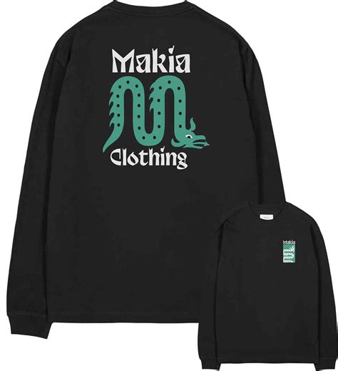 Makia Clothing Serpent Long Sleeve Black Sweats Snowleader