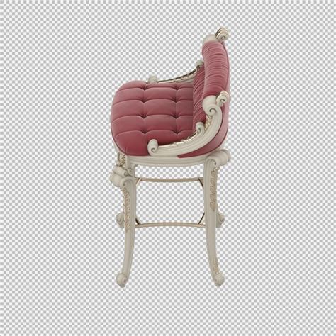 Premium PSD 3d Render Of Isometric Chair