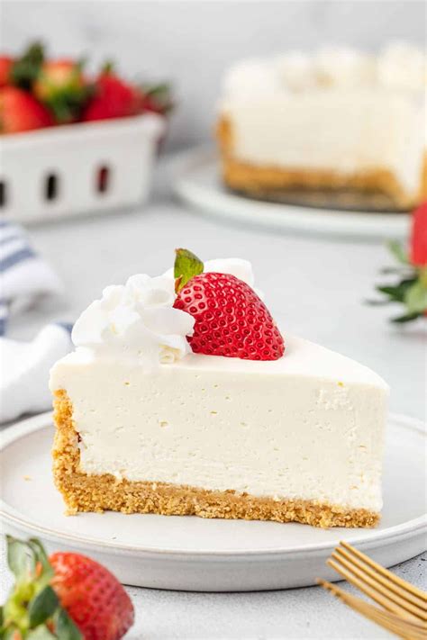 Easy No Bake Vanilla Cheesecake
