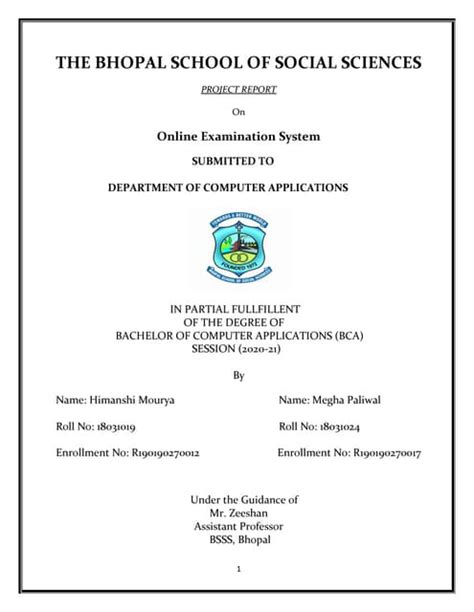 Online Examination System Presentation Pptx