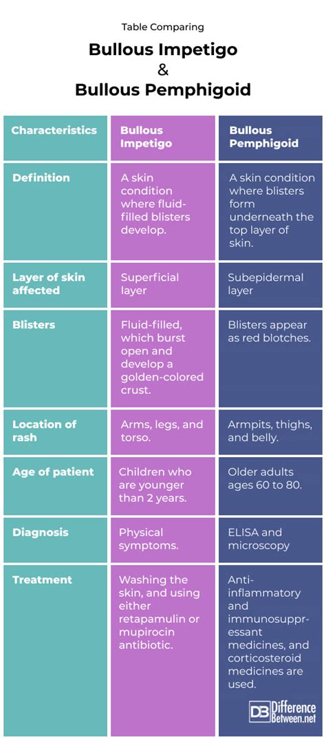 Bullous Impetigo And Bullous Pemphigoid Difference Between Bullous