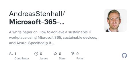 Github Andreasstenhallmicrosoft 365 Sustainability White Paper A White Paper On How To