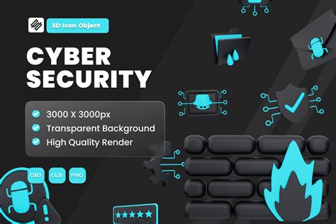 Premium Cyber Security 3d Illustration Pack From Crime And Security 3d