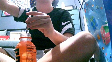 Trying To Get The Dart In The Bottle YouTube