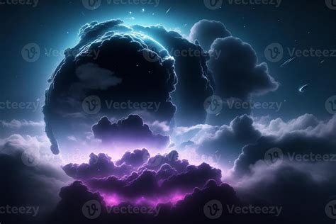 Abstract Space Wallpaper Planet And Stars Digital Art Fantasy Art