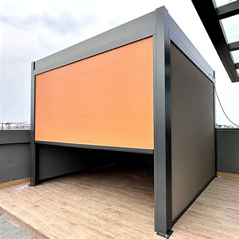 Outdoor Roller Shades Windproof Roller Blinds Outdoor Window Blinds