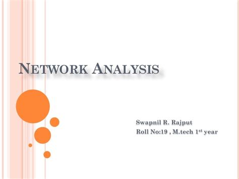 Network Analysis In Gis