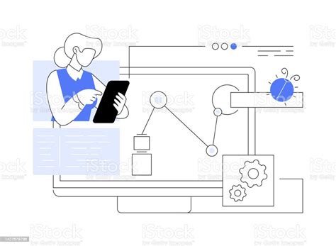 Automation Testing Abstract Concept Vector Illustration Stock