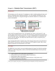 Project Pdf Project Reliable Data Transmission Rdt Introduction