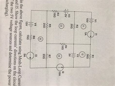 Solved For The Curcuit Shown In The Above Figure Caclulate