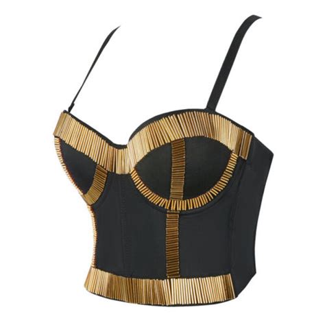 Lady Sexy Tank Bustier Bra Vest Crop Tops Blouse Spaghetti Straps Punk