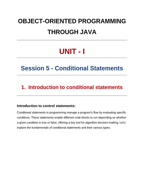 Session 5 Conditional Statements Pdf Boolean Data Type Control Flow