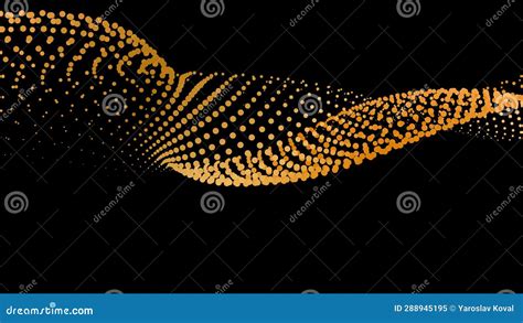 Data Vibrate Pulse Dot Particle Wave Abstract Bulge Hyperbola Sinusoid