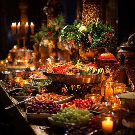 Buffet Setup Stock Illustrations 1110 Buffet Setup Stock