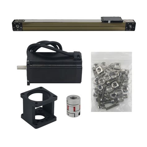 60 60mm CNC Linear Rail Fully Closed Electric Slide Table Cross Rail Slide System 57 Stepper