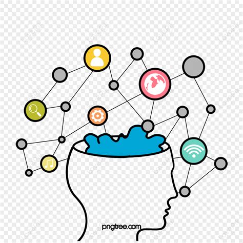 손으로 그린 개요 개념 두뇌 일러스트 생각 Infographic창의성과학 Png 일러스트 무료 다운로드 Lovepik