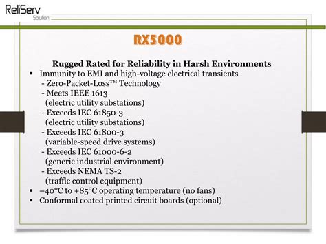 Ruggedcom Rx5000 Mx5000 Multi Service Platform Ppt