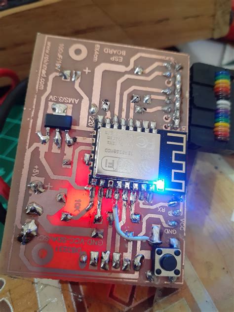 Membuat PCB Mini Jam Sholat Digital P10 Dengan Modul ESP 8266 12 F