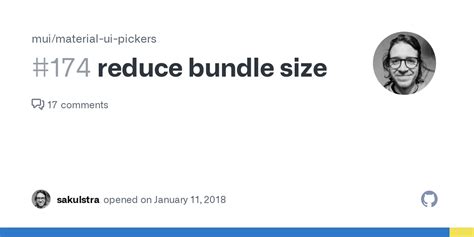 Reduce Bundle Size · Issue 174 · Muimaterial Ui Pickers · Github