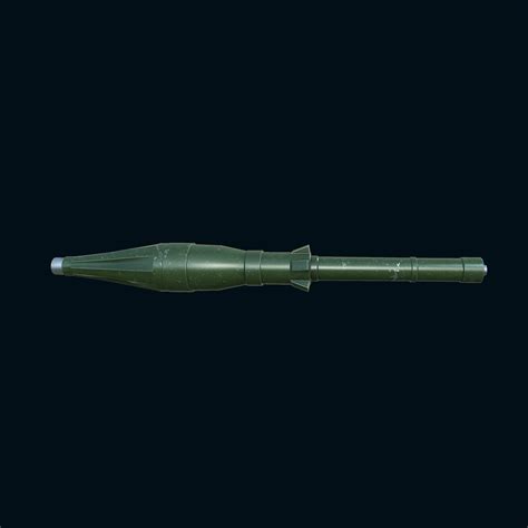 3d Model Rpg Rocket Launcher Gaming Weapon Model Vr Ar Low Poly