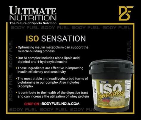 Ultimate Nutrition Iso Sensation 93 at best price in Bhopal