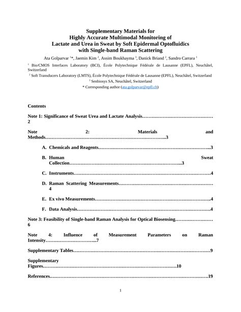 Pdf Supplementary Materials For Highly Accurate Multimodal Monitoring Of Lactate And Urea In