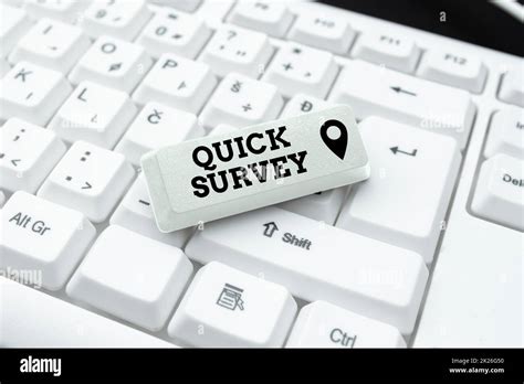 Text Showing Inspiration Quick Survey Business Idea The Research Method Used For Collecting