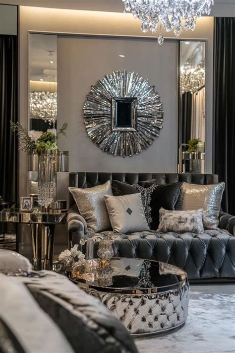 Modern Glam Bedroom 🛏️ Art Deco Living Room Elegant Living Room