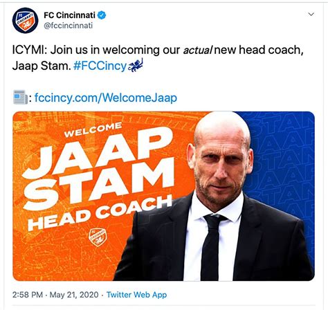 Bald Truth Cincinnati Mls Team Tweets Wrong Photo Of Coach