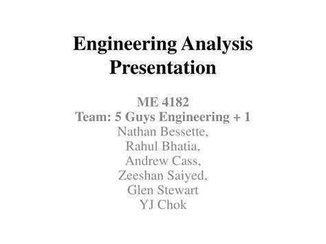 Ppt Engineering Analysis Presentation Powerpoint Presentation Free Download Id4711287