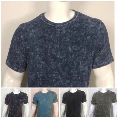 Dyed Men Blue Round Neck Cotton T Shirt At ₹ 220 In Hyderabad Id
