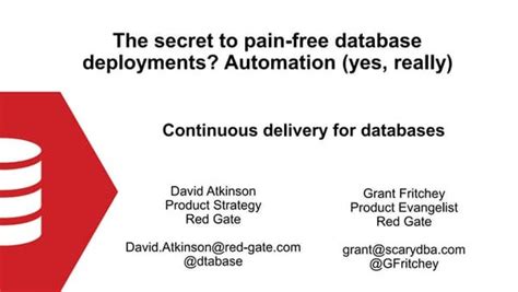 Automate Database Deployment Sql In The City Workshop