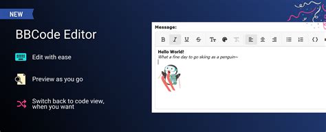Bbcode Editor Now On Forum And Private Messages Forums Bbcode Editor Now On Forum And Private Messages Forums