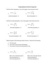 Graphing Rational Functions Vertical And Horizontal Asymptotes