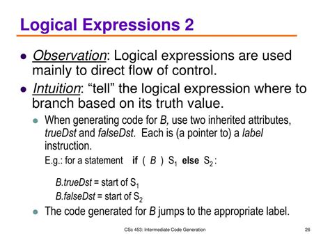 Ppt Csc Intermediate Code Generation Powerpoint Presentation
