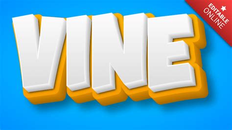 Vine Text Effect Generator