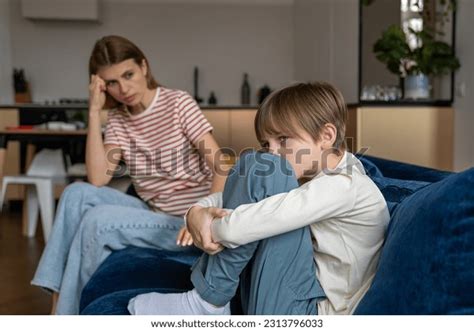 Mother Son After Quarrel Images Stock Photos D Objects Vectors Shutterstock