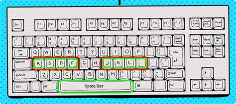 Keyboard Finger Placement Typing Practice Asdfjkl Home Row Typing Test