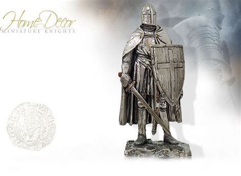 Cast Bronzed Resin Medieval Crusader Knight 8711